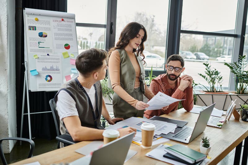 Professionals Collaborate and Work Together in Stock Photo - Image of ...