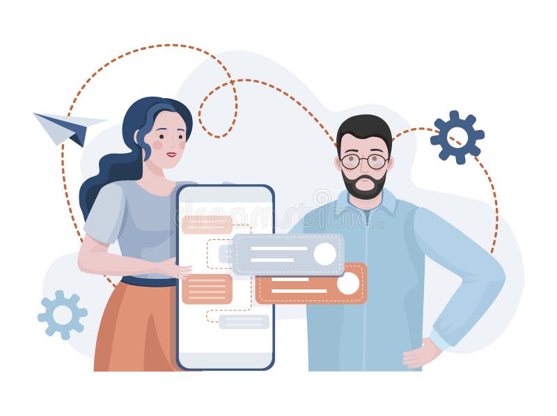 Professionals Developing Mobile Apps, Working on Website or Application ...