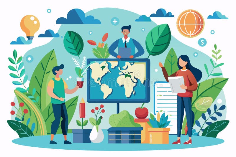 Professionals Engage in Discussions about Ecological Products while ...