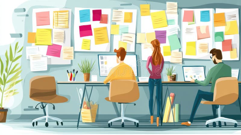 Virtual Coworking Space Featuring Floating Task Boards and ...