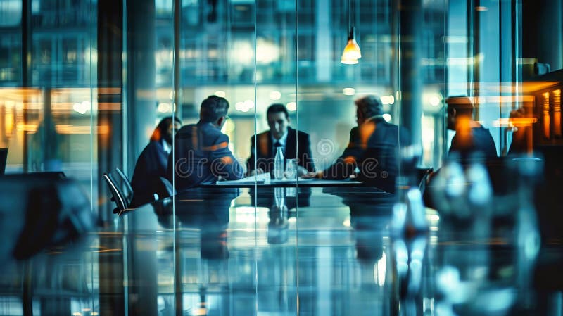 Professionals are Engaged in a Management Meeting, Discussing Strategic ...