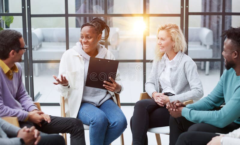 Professionals Having Training Class in the Office. Stock Image - Image ...