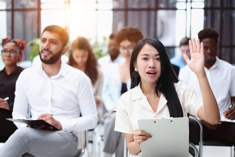 Professionals Having Training Class in the Office. Stock Image - Image ...