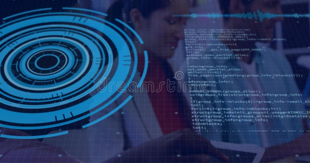 It Professionals in Suits Interacting in Office with Tablet ...