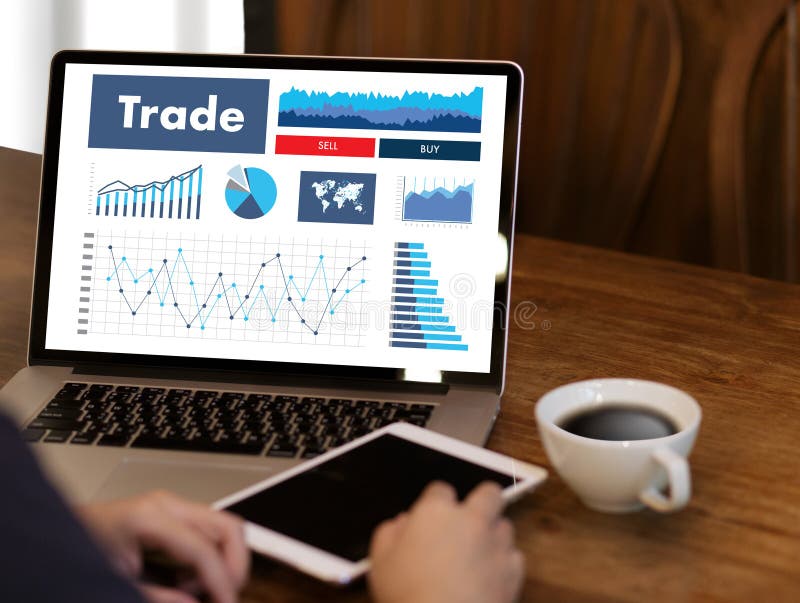 Professionals Working Trade Finance Forex Graph Chart Concept M Stock ...