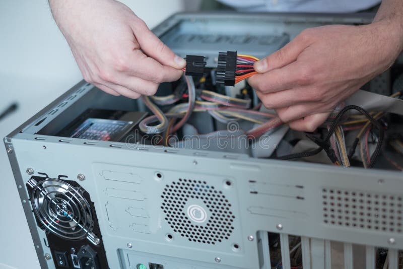 Professioneller, Die Computer Repariert Stockbild - Bild von reparieren ...
