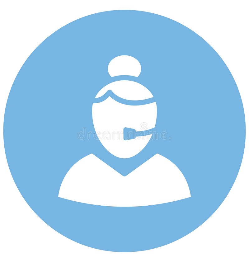 Customer Representative Vector Icon Which Can Easily Modify or Edit ...