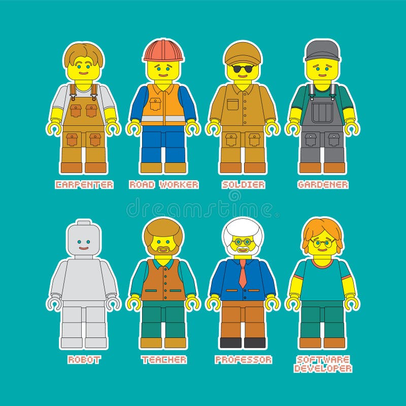 Golden lego man editorial image. Illustration of monster - 16583110