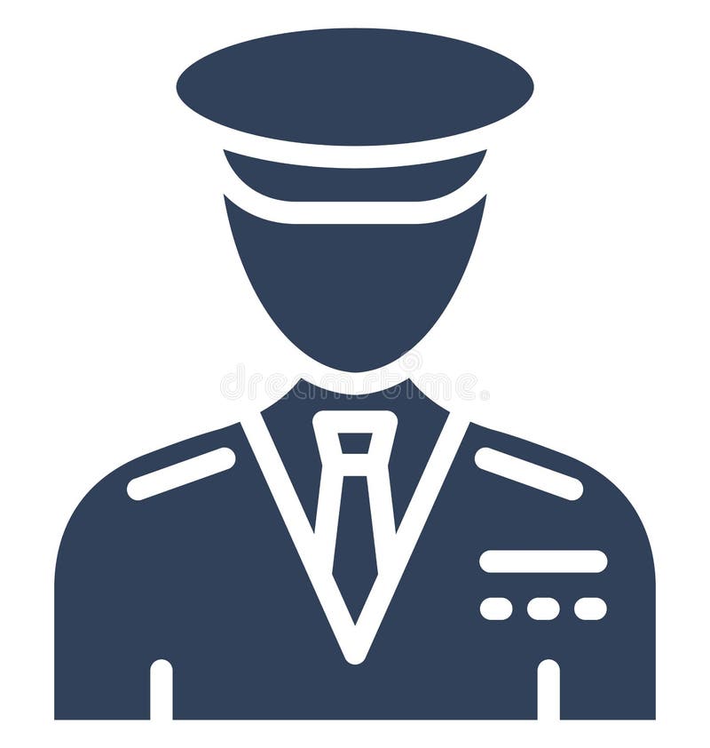 Pilot Vector Icon Which Can Easily Modify or Edit Stock Vector ...