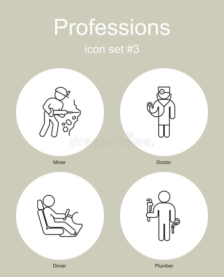 Badges Professions in the Beauty Industry. Sticker, Stamp, Logo - for ...