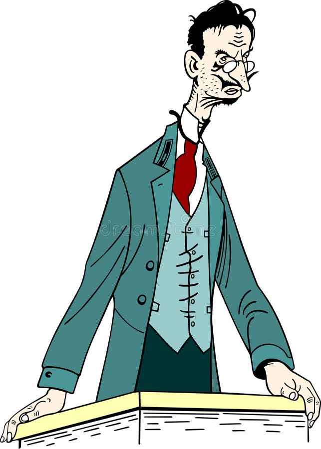 Professor Lecturing To Students At University Stock Vector ...