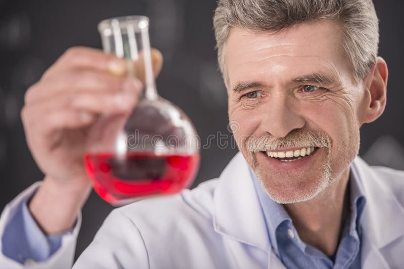 Professor stock photo. Image of chemist, person, microscope - 52373006