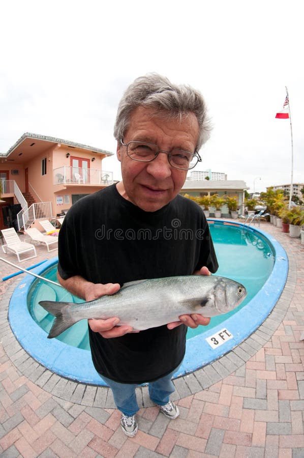 Professor with a fish stock photo. Image of distorted - 18503598