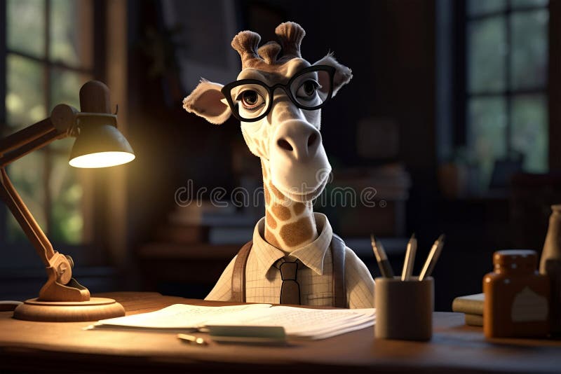 Giraffe Scientist Stock Illustrations – 19 Giraffe Scientist Stock ...