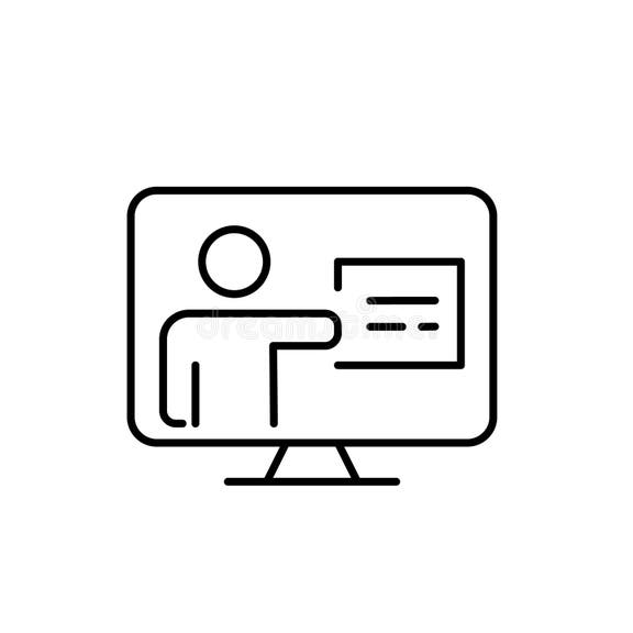 Professor Giving Online Presentation. Interactive Learning Experiences ...