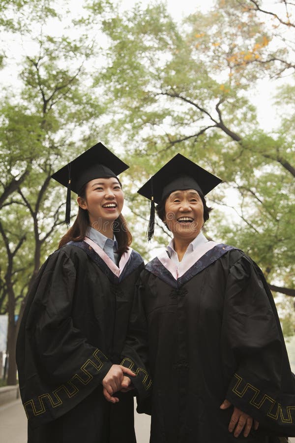 Professor and Graduate Walking on Campus Stock Image - Image of copy ...