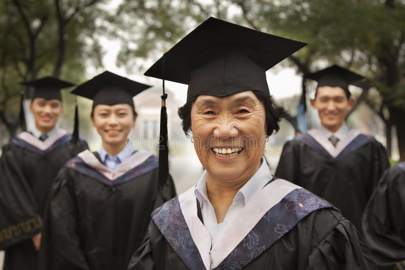 Professor and Graduates stock photo. Image of 2024, foreground - 36766442