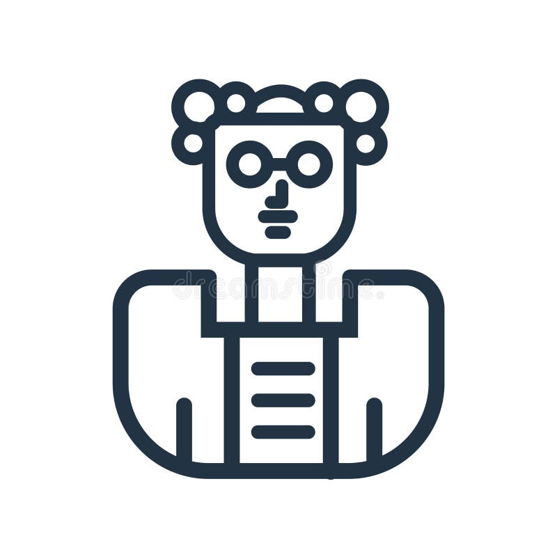 Professor Icon Vector Isolated on White Background, Professor Sign ...