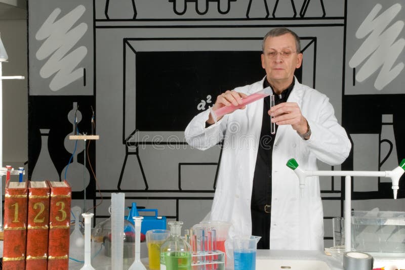 Professor im Labor stockbild. Bild von chemiker, mann - 8852221