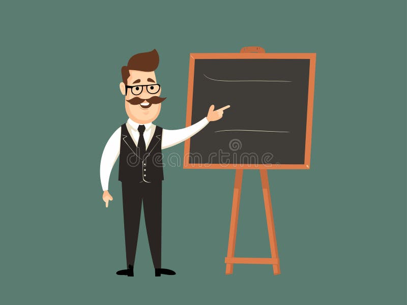 Professor in Lecture Hall stock vector. Illustration of engaging ...