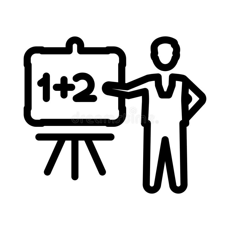 Lecture man icon stock illustration. Illustration of commercial - 263177756
