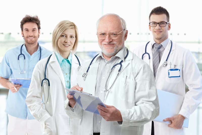 Professor with Medical Students Stock Photo - Image of european, aged ...