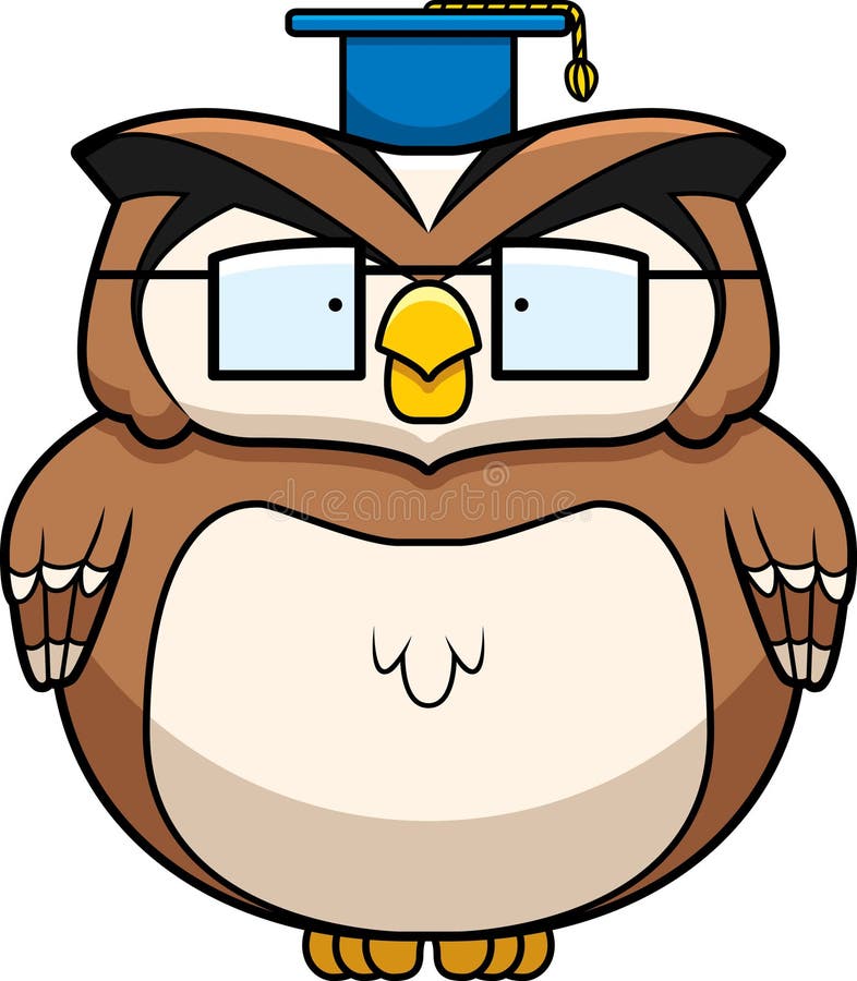 Professor Owl stock vector. Illustration of professor - 41817860