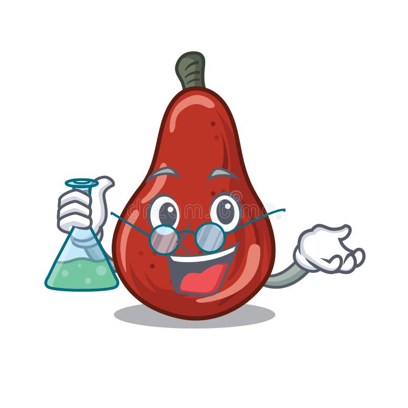 Professor Red Pears in a Cartoon Basket Stock Vector - Illustration of ...