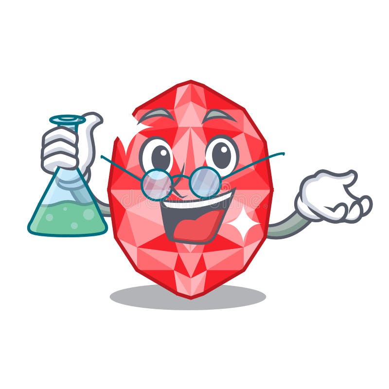 Professor Ruby Gems Isolated with the Character Stock Vector ...