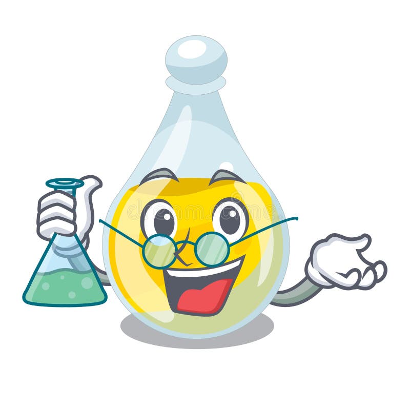 Professor Sesame Oil Isolated with the Cartoon Stock Vector ...