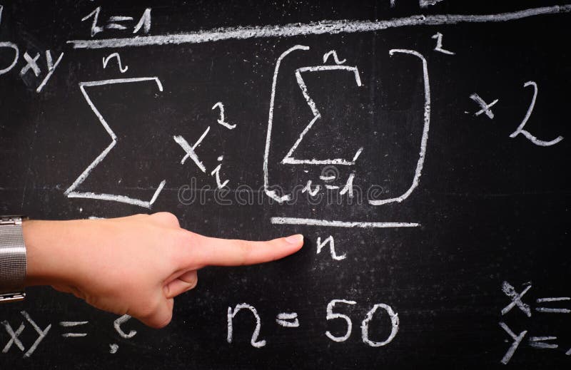 Science and Math Formulas on Chalkboard Stock Image - Image of concept ...