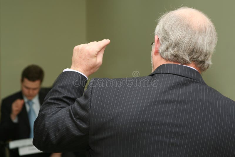 Professor Signing Something To Student at Seminar Stock Image - Image ...