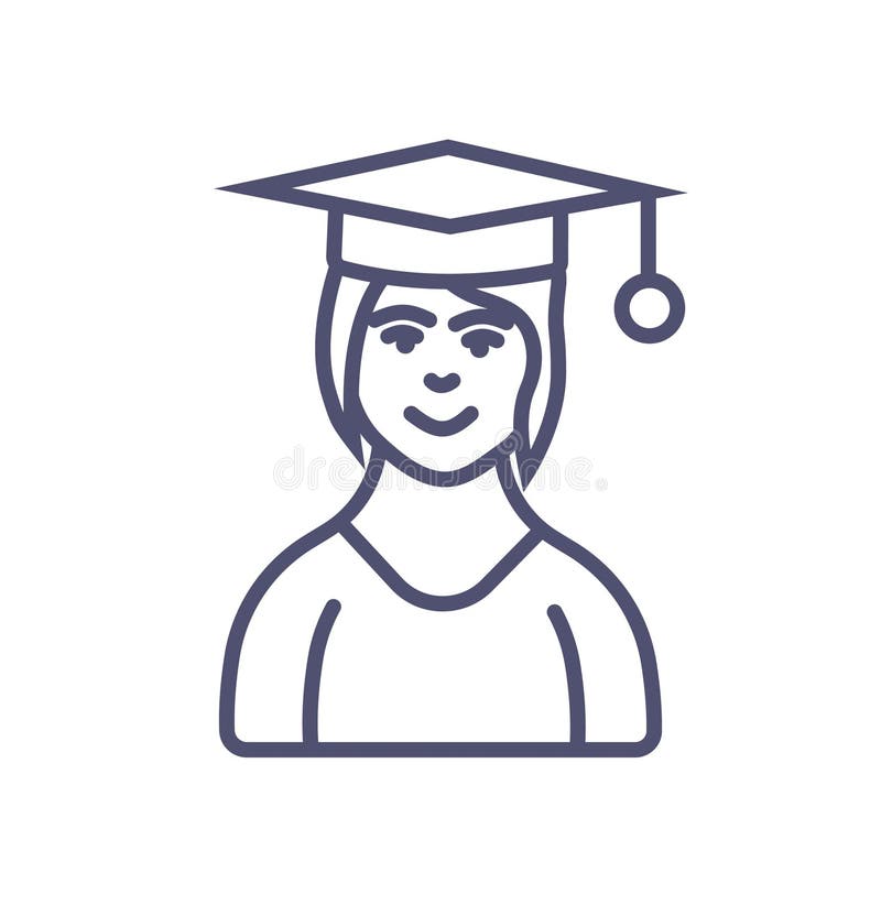 Professor or Teacher Icon- Vector Learning Sign Stock Illustration ...