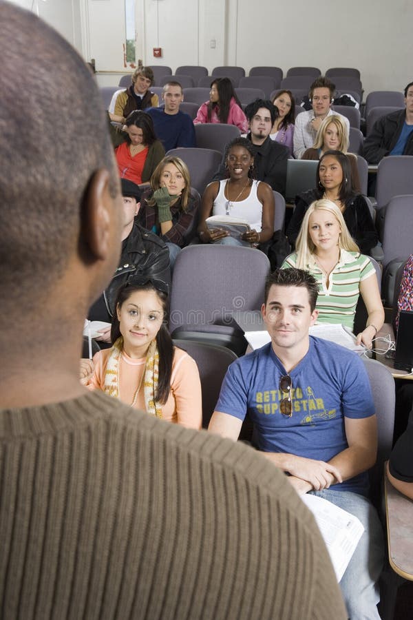 Professor Teaching in the Classroom Stock Image - Image of people ...
