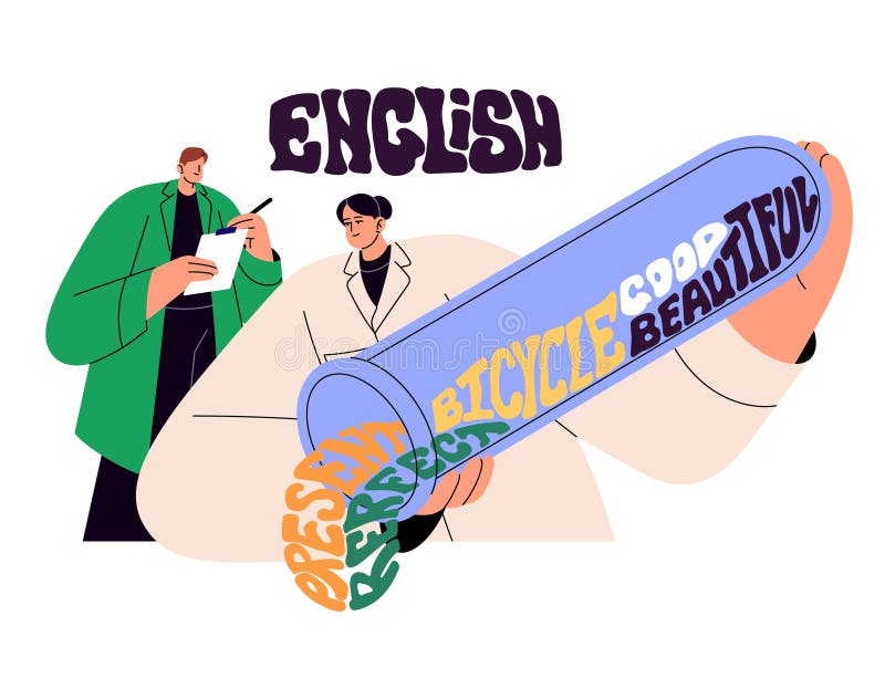 Professor Teaching Foreign Languages Concept. Student Studies on ...