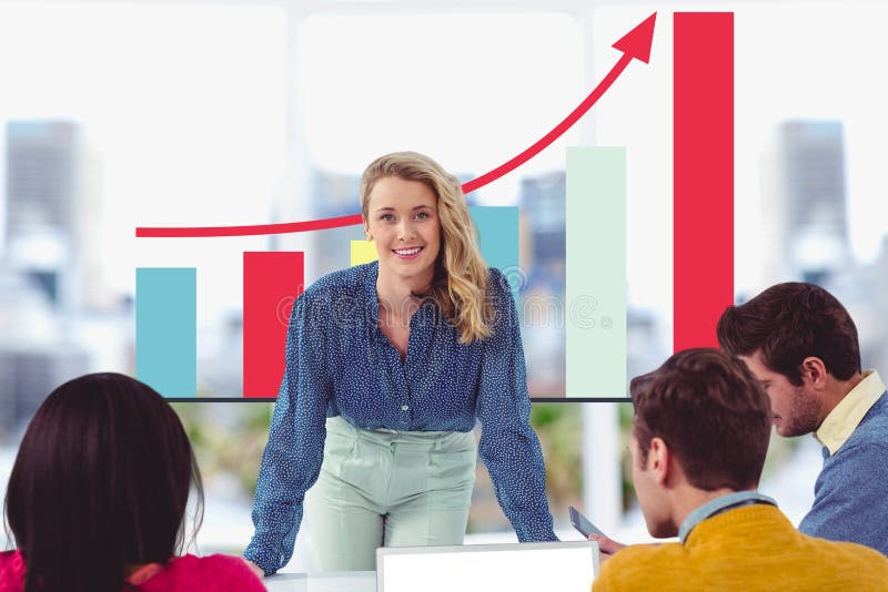 Professor Teaching To Student in Front of a Digital Screen with ...