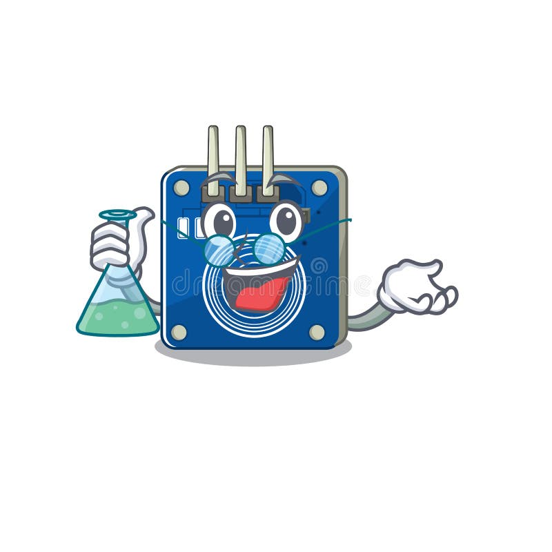 Professor Motion Sensor in the Cartoon Shape Stock Vector ...