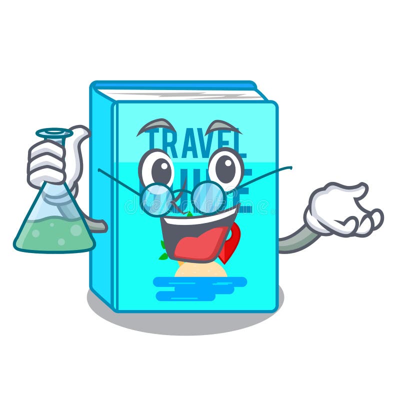 Professor Travel Guide Book Isolated in Cartoon Stock Vector ...