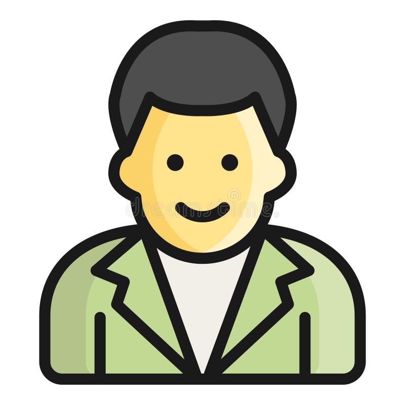 Professor Vector Drawing. Isolated Hand Drawn, Engraved Style ...