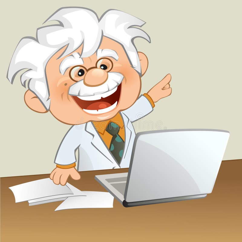 Professor stock vector. Illustration of friendly, learning - 65642110