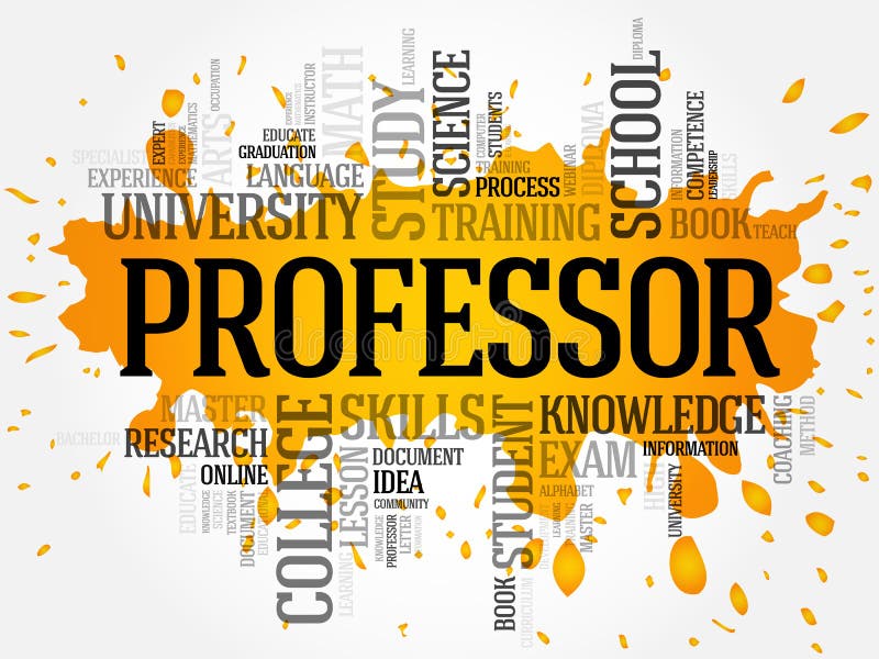 Professor word cloud stock vector. Illustration of professor - 195231958