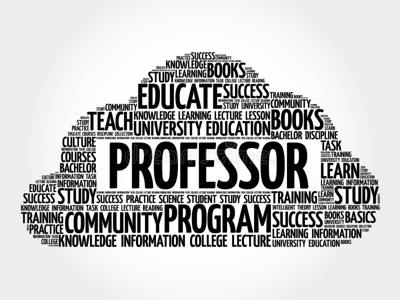 Professor word cloud stock vector. Illustration of professor - 195231958