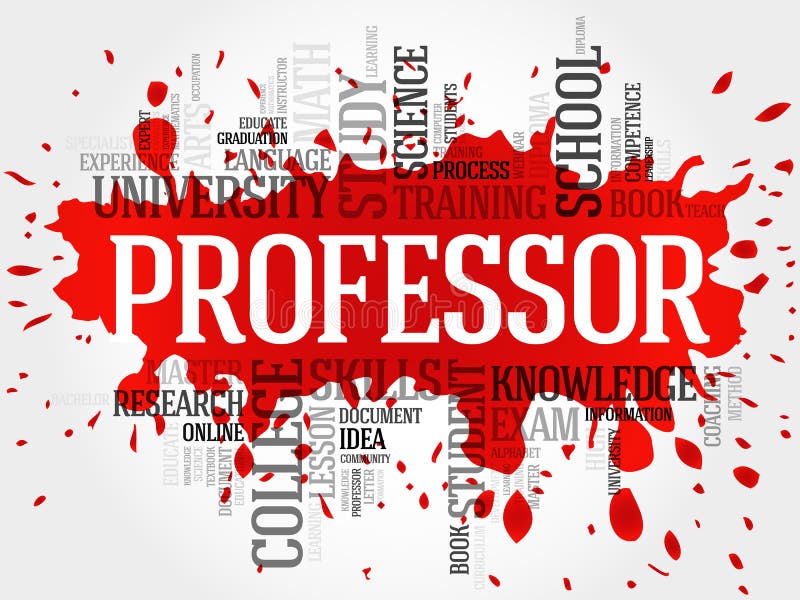 Professor word cloud stock vector. Illustration of professor - 195231958