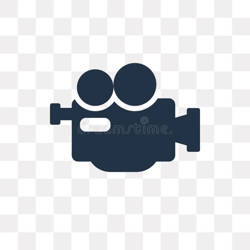 Proffesional Video Camera Vector Icon Isolated on Transparent Ba Stock ...
