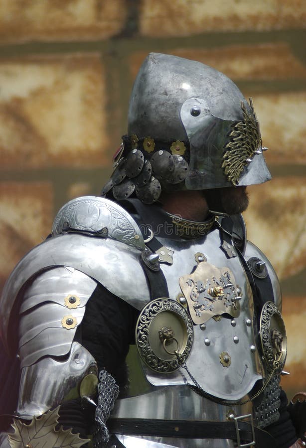 Chevalier de profil image stock. Image du protection, médiéval - 9264619