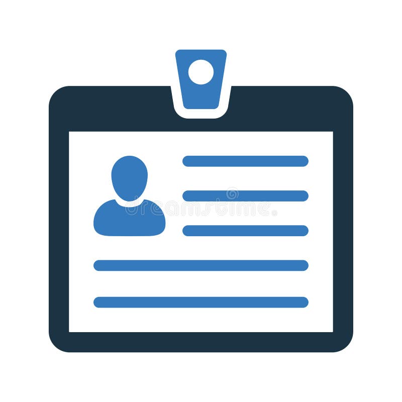 Profile, Account, Access Card Icon. Simple Editable Vector Illustration ...