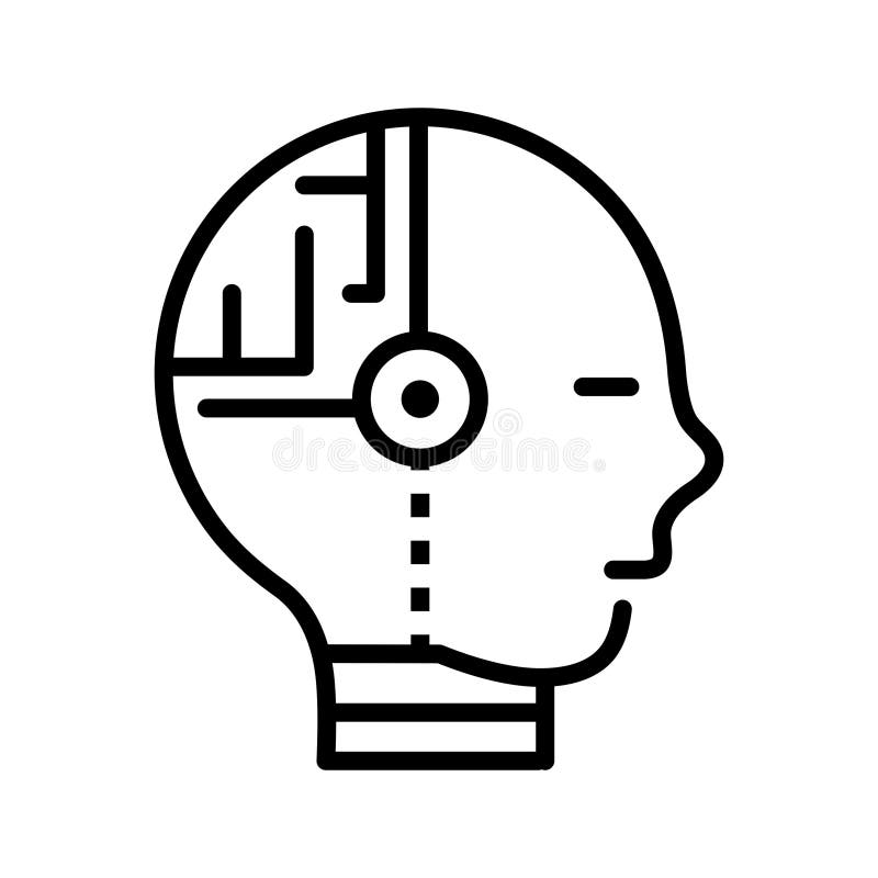 Profile ai tech robot stock vector. Illustration of tech - 288661927