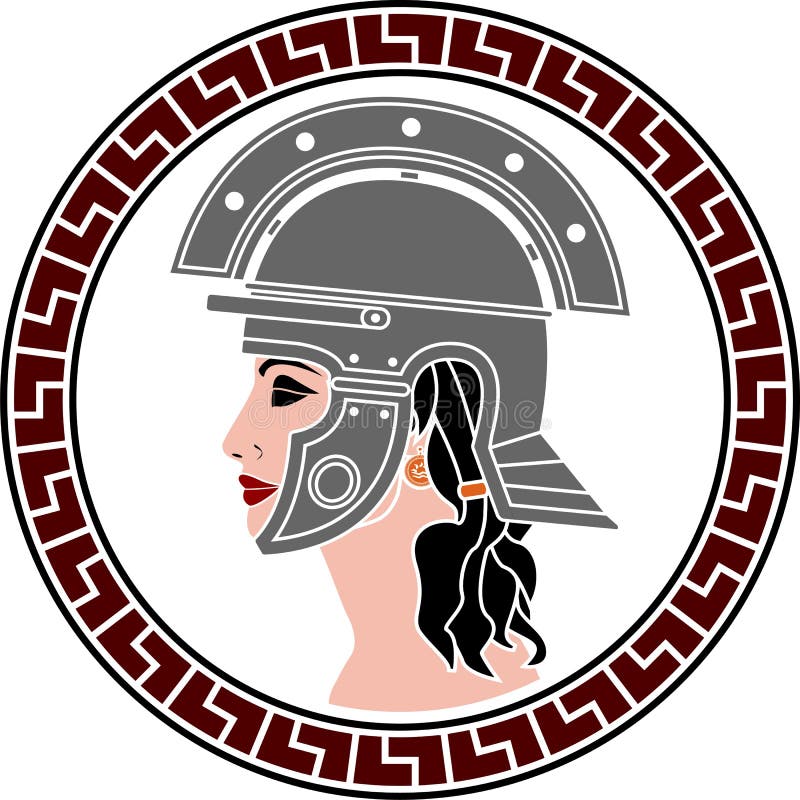 Profile of amazon women stock vector. Illustration of athena - 24661826