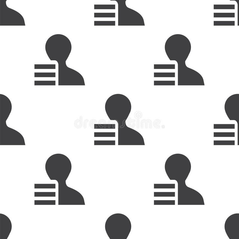 Profile Application, Vector Seamless Pattern Stock Vector ...