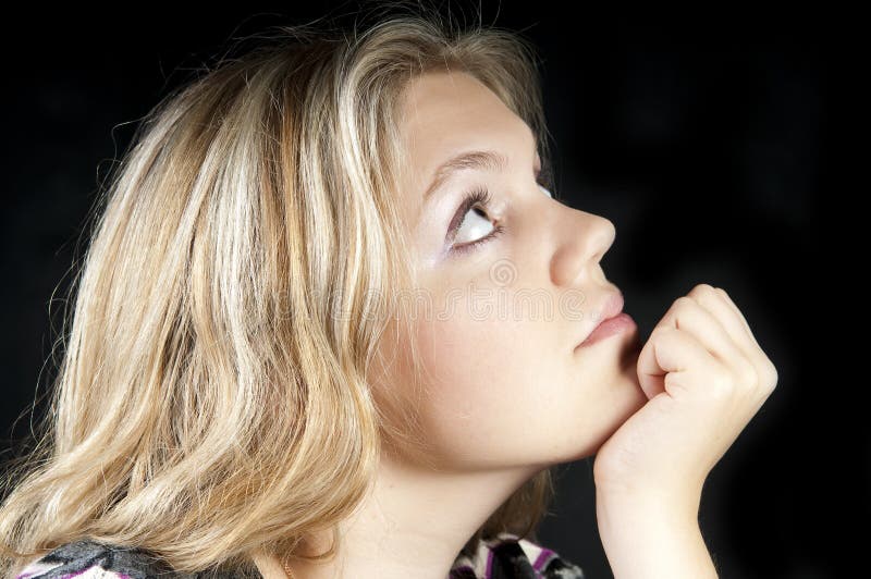 Profile of a Beautiful Girl Stock Image - Image of hairstyle, caucasian ... Profile of a Beautiful Girl Stock Image - Image of hairstyle, caucasian ...
